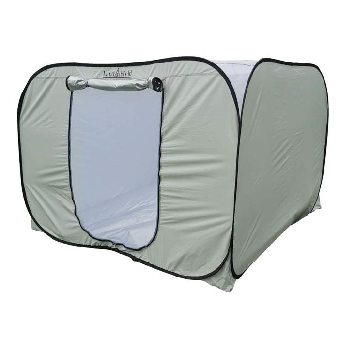 LANDFIELD Landfield テント プライベートテント ポップアップ式 天井開閉式 3〜4人用 LF-PST011-GY 避難 ...