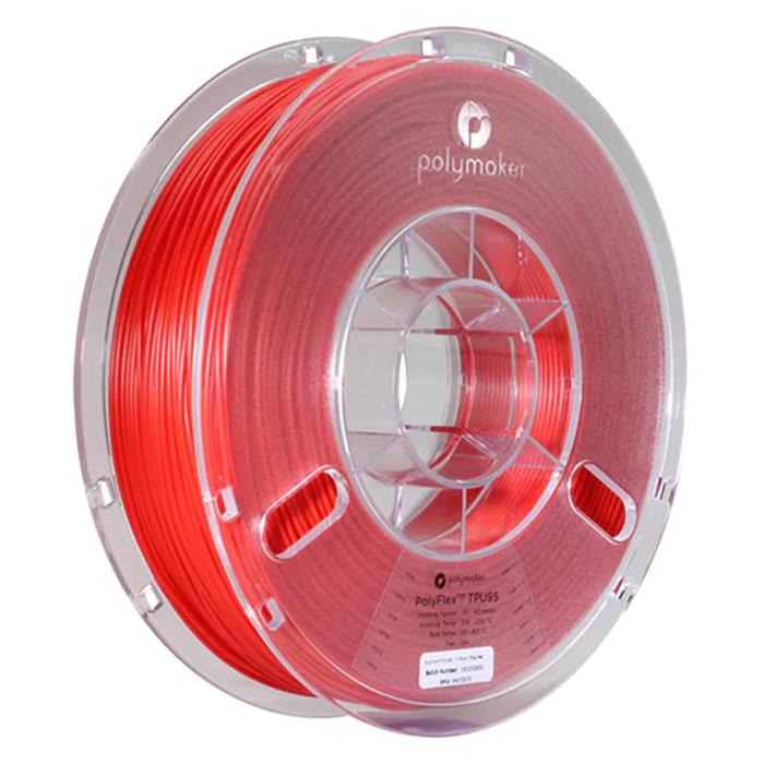 Polymaker PolyFlex TPU95 フィラメント (1.75mm, 0.75kg) Red レッド 3Dプリンター用 PD01003 ポリメーカー : PCあきんど - 通販 ...