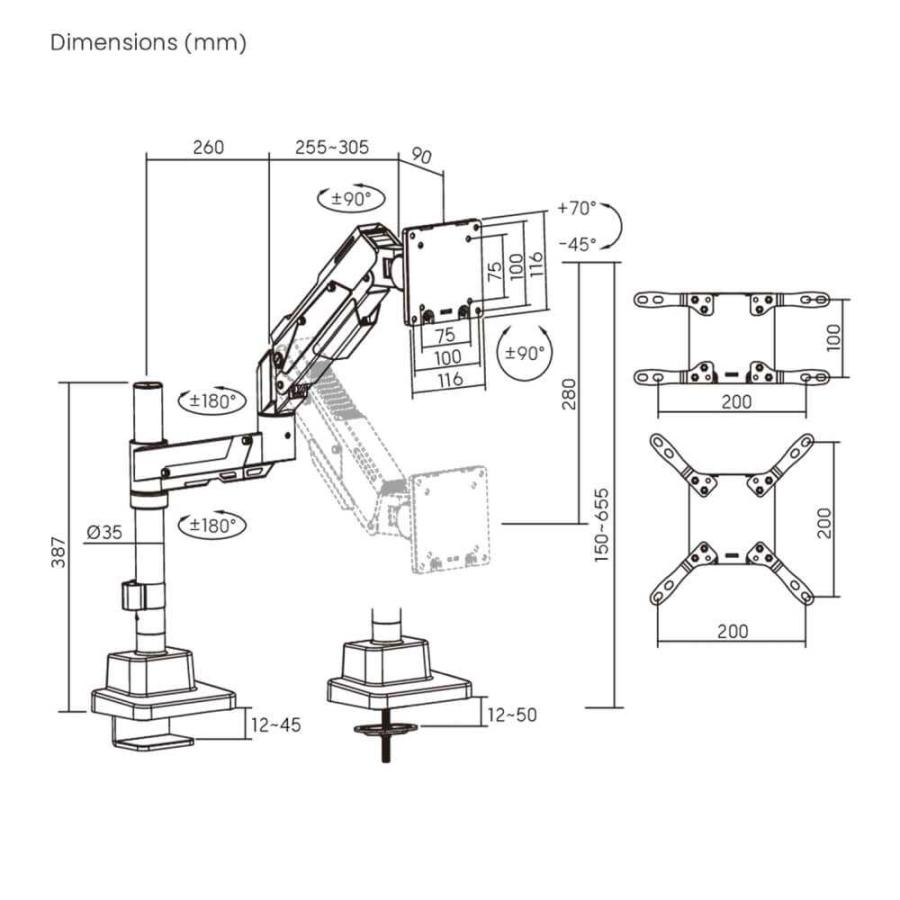 パソコン工房 ゲーミングモニターアーム ( LEVEL∞ LEV-ARM04 ) 最大57型の大画面に対応 : パソコン工房 Yahoo!店 - 通販 - Yahoo!ショッピング