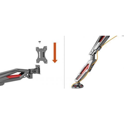 UNITCOM LEVEL∞ LEV-ARM02 スプリングメカニズムを採用したモニターアーム :m5s1p784229:パソコン工房 Yahoo!店 - 通販 - Yahoo!ショッピング