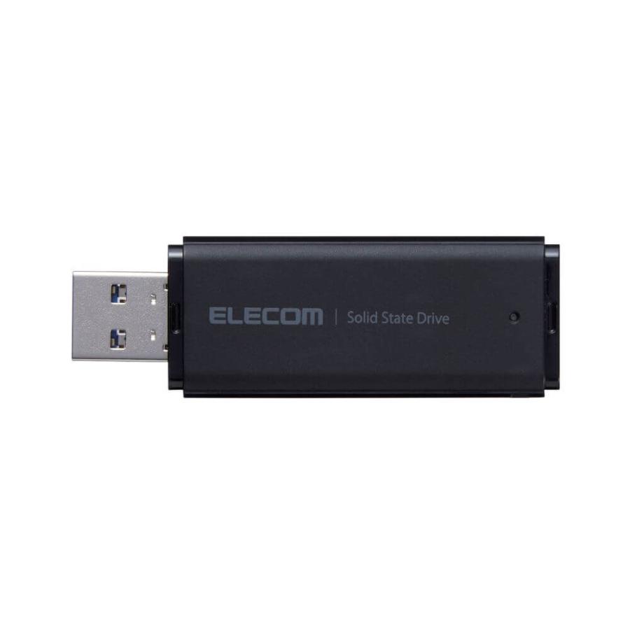 ELECOM ESD-EMC1000GBK SSD 外付け 1TB USB3.2 Gen1 読出最大400MB/秒 超小型 ポータブル キャップ式 耐衝撃 ブラック :m5s1p985034 ...