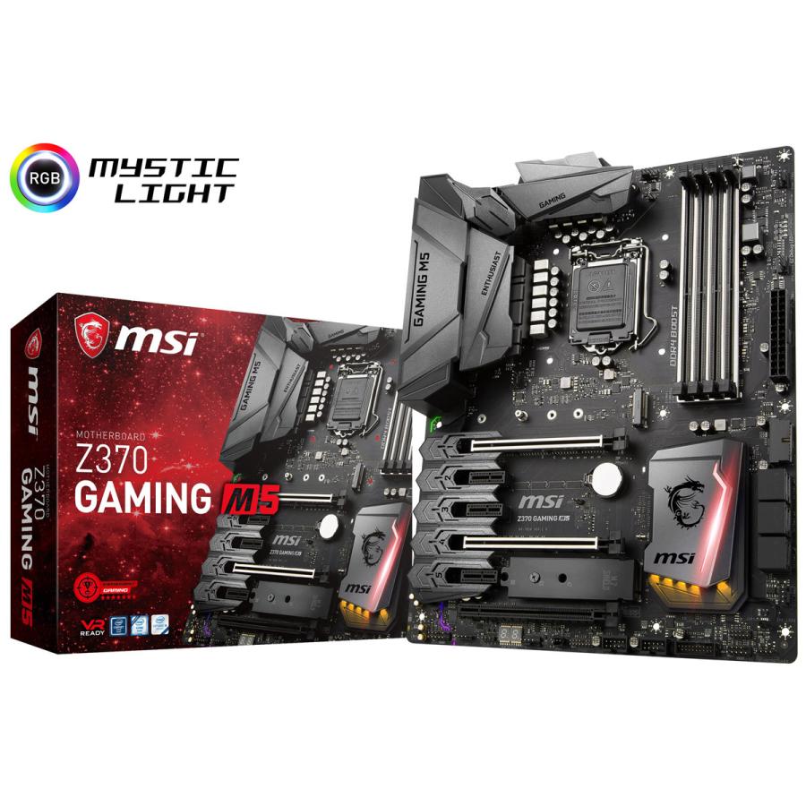 MSI Z370 GAMING M5 ATX ゲーミングマザーボード [Intel Z370チップセット搭載] MB4139 動作可 ...