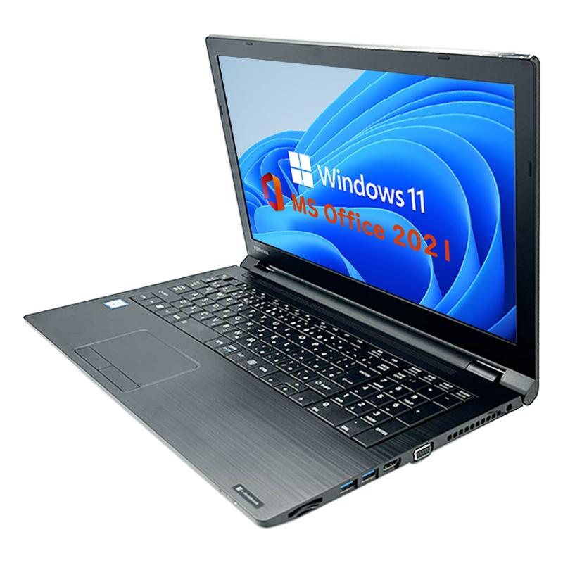 ノートパソコン 中古 ノートPC パソコン 第八世代Corei3 メモリ8GB SSD256GB Win11 MSOffice2021 東芝 Dynabook B65 15.6型 テンキー ...