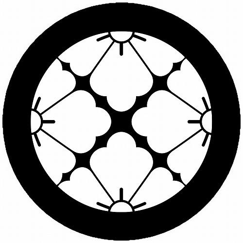 家紋シール 4886_四つ割り花角 直径10cm 2枚セット 丸型 白紋 KS10M-4886W : PC-SUPPLY - 通販 - Yahoo!ショッピング