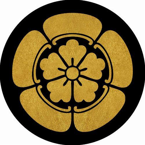 家紋シール 3683_織田木瓜 直径15cm 丸型 金紋 KS15M-3683 : PC-SUPPLY - 通販 - Yahoo!ショッピング