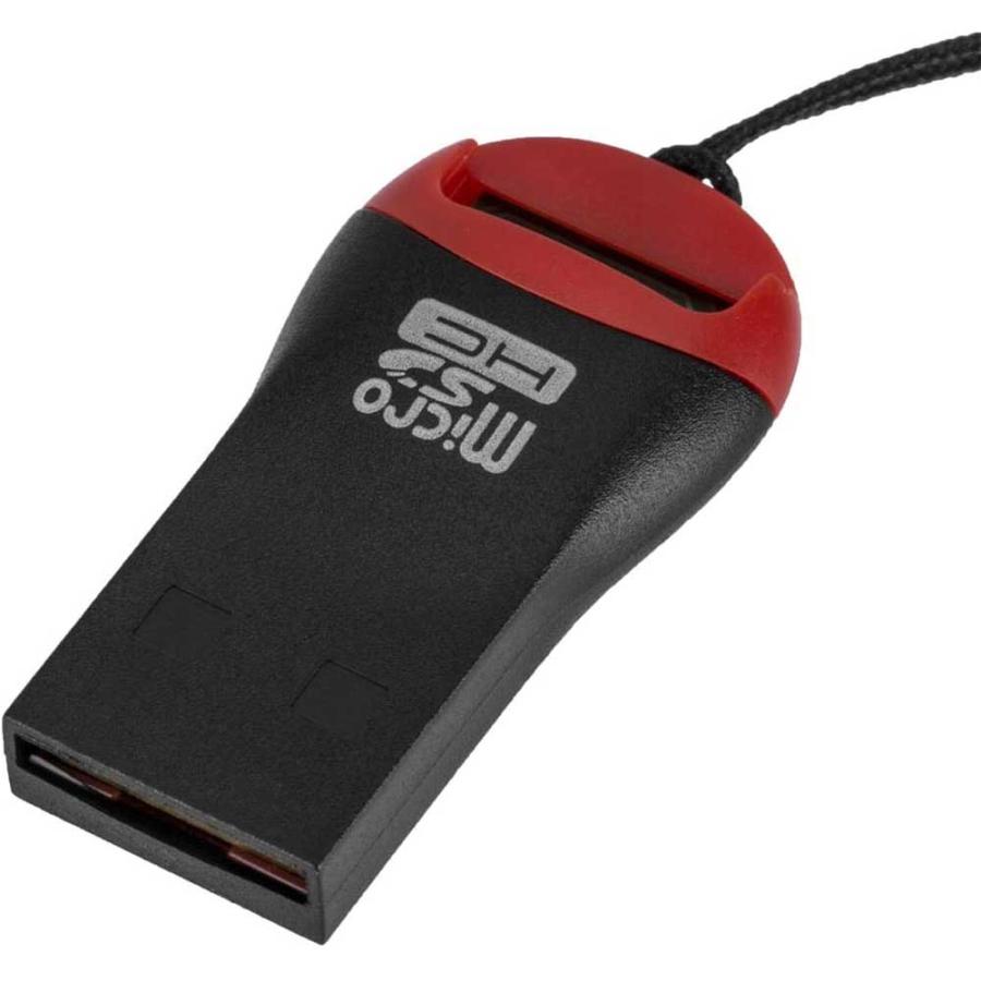 microSD-USB2.0変換カードリーダー 32GBまで対応 USB 2.0 メモリ / メモリカード 変換 USB microSD ...