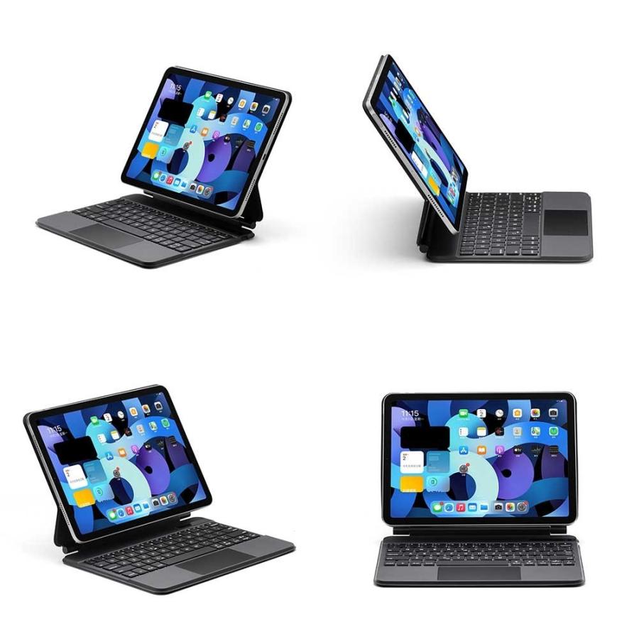 アイパッドミニ / iPad mini(A17 Pro) mini 第6世代 キーボード付ケース 磁気吸着 マジックキーボード仕様 LED ...