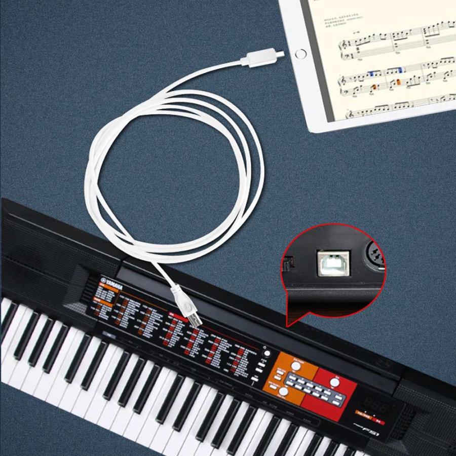送料無料 MIDI Type-B 変換ケーブル1M USB B to TYPE Cオスオス・ USB B to MicroUSB オスオス ...