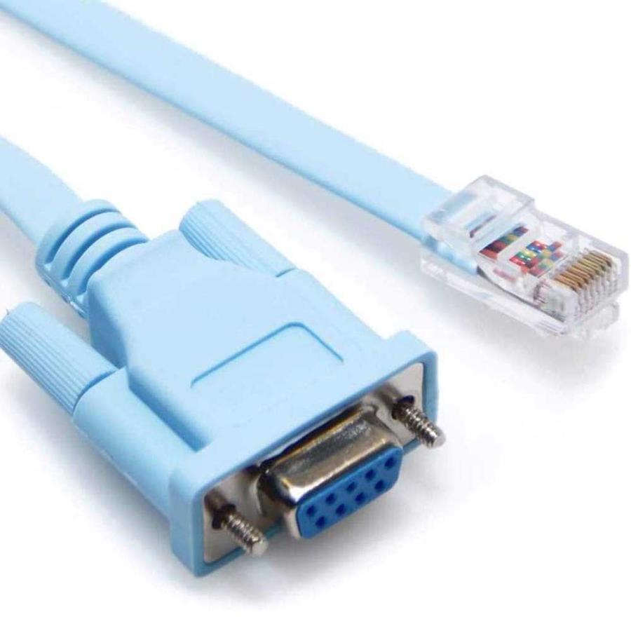 RJ45-DB9 Cisco コンソールケーブル 1.5M RJ45(オス)-D-Sub 9ピン(メス) シリアル RS232 ポート DB9 to RJ45 : pcastore - 通販 ...