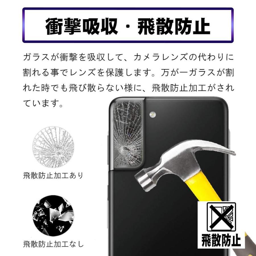 Galaxy S ギャラクシー S21 プラス 5G カメラレンズ 保護ガラスフィルム S21+(Plus) レンズ全面ガラスフィルム ...