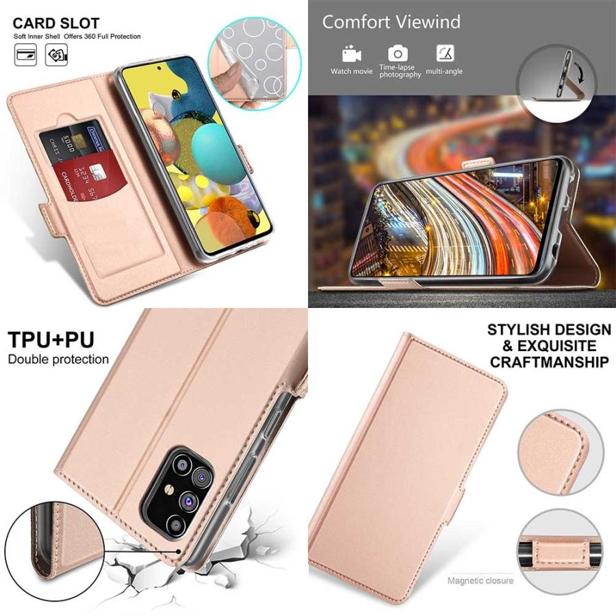 Galaxy ギャラクシー ケース カバー A51 5G SC-54A / SCG07 スマホケース 手帳型 スタンド機能 マグネット 定期 ...