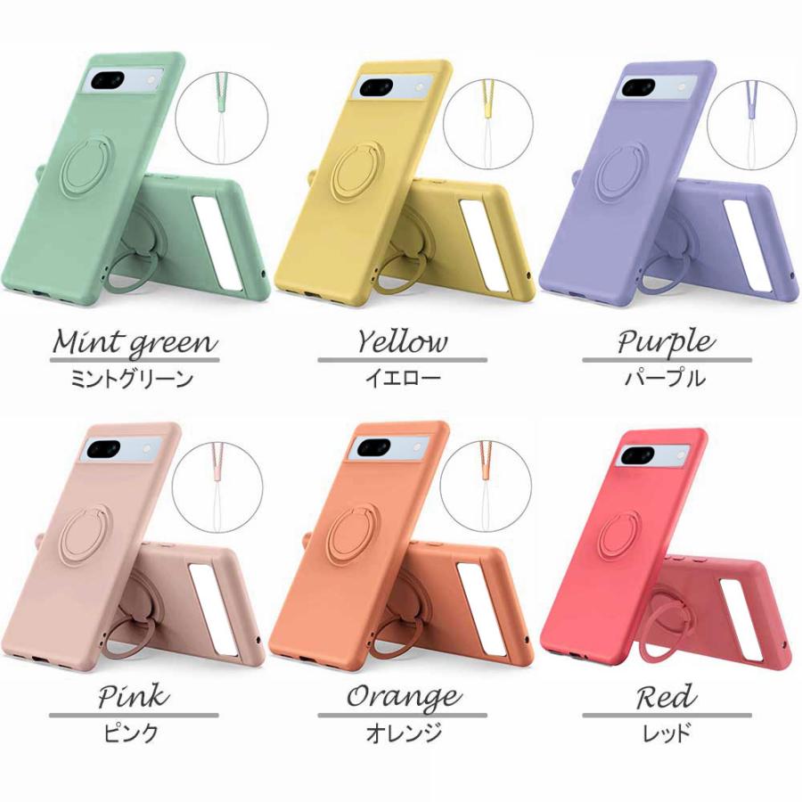 Google Pixel 7aスマホケース カバー リング付き ソフトシリコン Google Pixel 7aスマホケース カバー リング付き ソフトシリコン