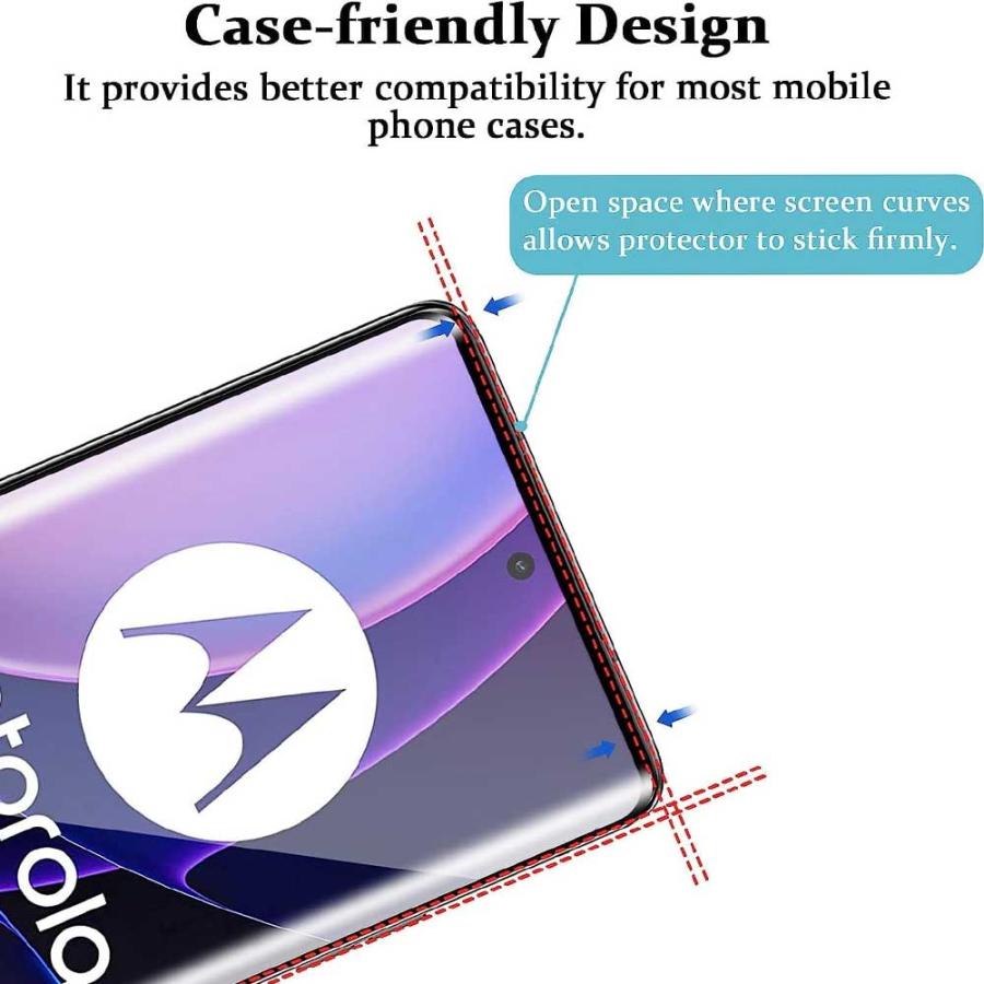 モトローラ Motorola edge 40 液晶保護フィルム ガラスフィルム 耐指紋 撥油性 表面硬度 9H 業界最薄0.3mm ...