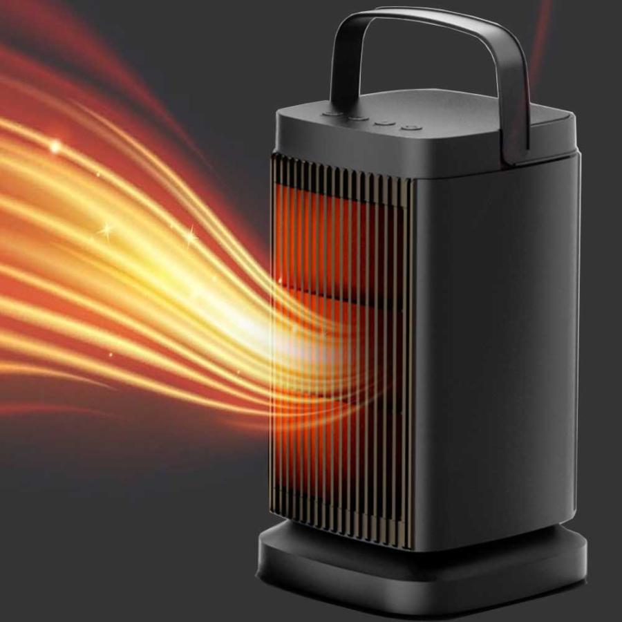 送料無料】セラミックヒーター 小型 速暖 1500W 足元ヒーター デスク