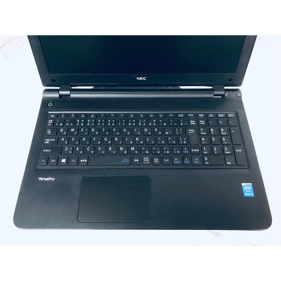 Windows11Pro NEC Versapro VF-N Corei5 5200U ssd256GB メモリ8GB DVDマルチ office2019設定済み ブラック 中古ノートパソコン ...
