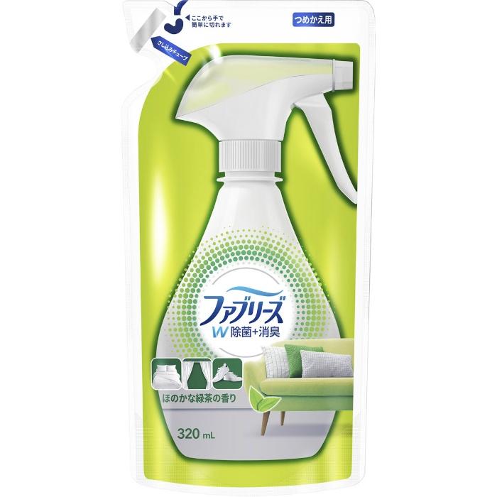 ファブリーズW除菌 ほのかな緑茶の香り つめかえ 320ml : PCボンバー Yahoo!店 - 通販 - Yahoo!ショッピング