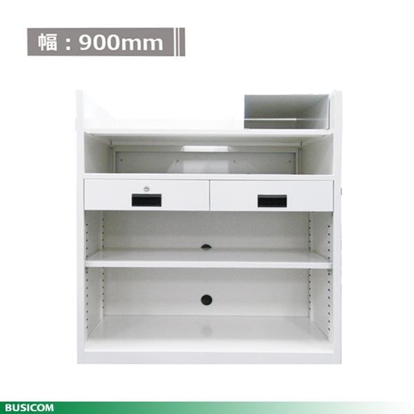 ビジコム 組立不要 国産スチール製 900幅POSカウンター BCT-POS900(受注生産品） : POSセンターYahoo!店 - 通販 ...