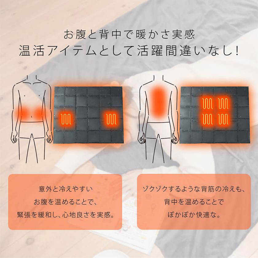 電気毛布 電気ブランケット 6way ヒーターブランケット 掛け敷き 110×132cm 3段階温度調節 電気ひざ掛け USB 洗える TOKAIZ :80002053:3Q生活館 - 通販 ...