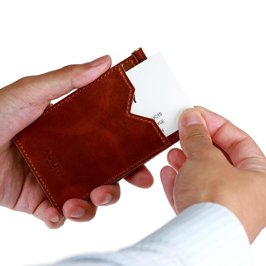 AGILITY 【ネコポス】パスケース メンズ 二つ折り 定期入れ 2面 3枚 バタフライ 電子マネー レザー 本革 日本製 affa アジリティ アッファ コンビネII : パドドゥ ...