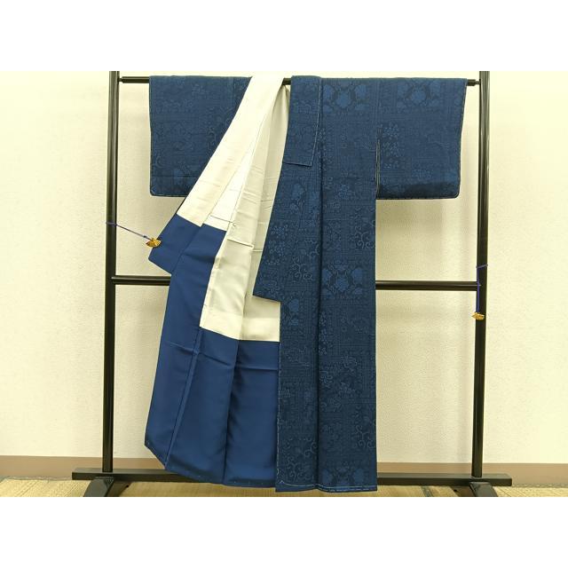 平和屋着物 上質な小紋 藍 型染め 草花文 正絹 逸品 未使用 BAAM7332me : 平和屋 - 通販 - Yahoo!ショッピング
