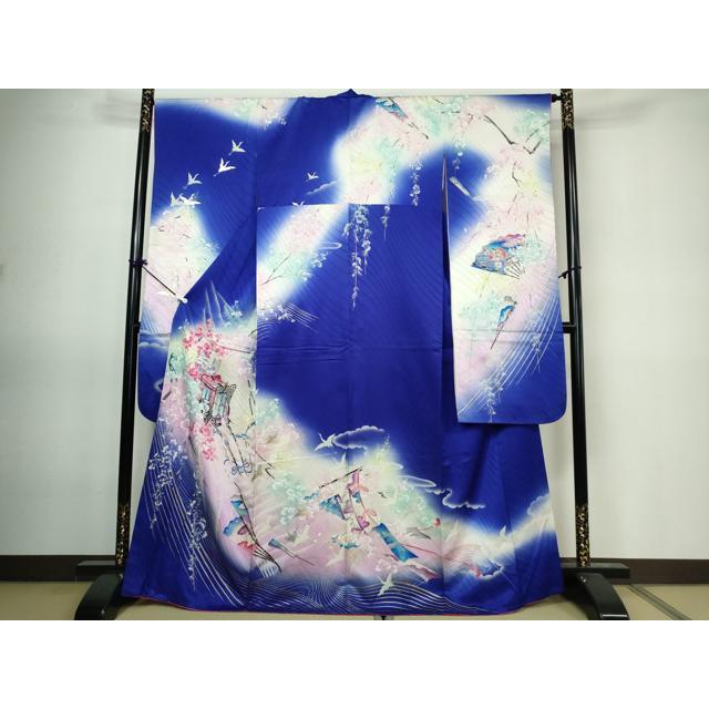 平和屋着物 豪華振袖 御所車花文 暈し染め 金彩 正絹 逸品 DAAJ3389cf : 平和屋 - 通販 - Yahoo!ショッピング