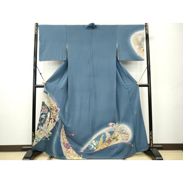 平和屋着物 訪問着 作家物 駒刺繍 舞鳥花文 暈し染め 金彩 正絹 逸品 DAAJ7064ya : 平和屋 - 通販 - Yahoo!ショッピング