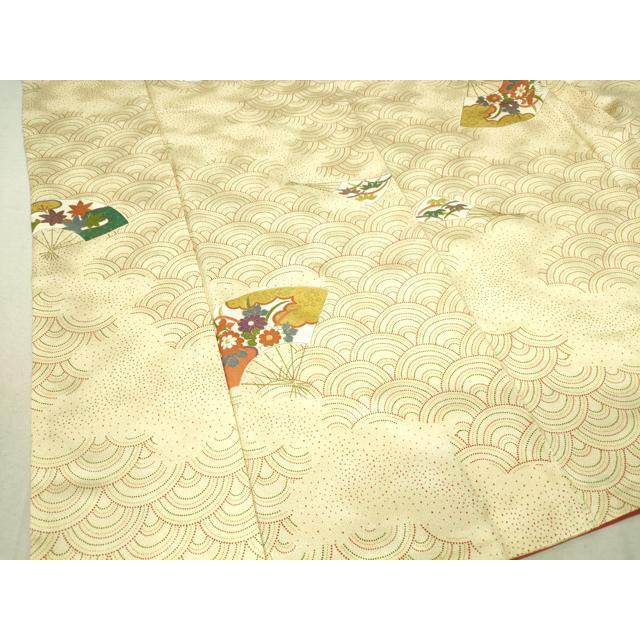 平和屋着物 上質な小紋 舞扇草花文 金彩 正絹 逸品 DAAJ8225cm : 平和屋 - 通販 - Yahoo!ショッピング
