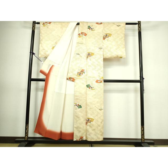平和屋着物 上質な小紋 舞扇草花文 金彩 正絹 逸品 DAAJ8225cm : 平和屋 - 通販 - Yahoo!ショッピング