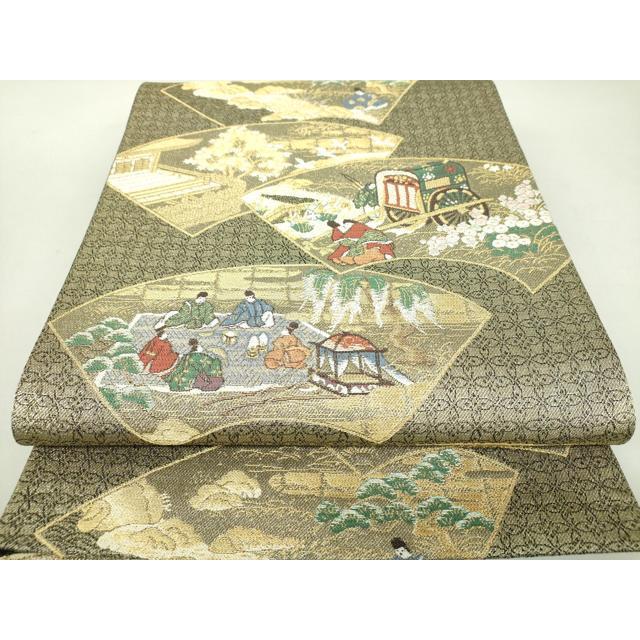 平和屋着物 六通柄袋帯 王朝絵巻 金糸 正絹 逸品 未使用 DAAJ9568ps : 平和屋 - 通販 - Yahoo!ショッピング