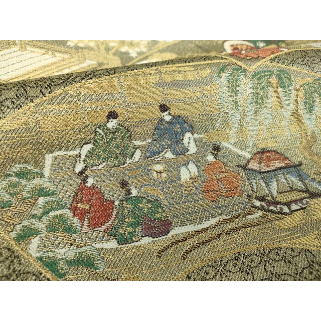 平和屋着物 六通柄袋帯 王朝絵巻 金糸 正絹 逸品 未使用 DAAJ9568ps : 平和屋 - 通販 - Yahoo!ショッピング