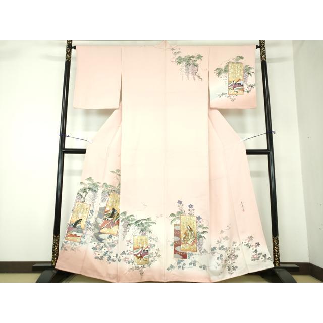 平和屋着物 訪問着 作家物 手描き 女流歌人 草花文 暈し染め 金銀彩 正絹 逸品 DAAJ9823ps : 平和屋 - 通販 - Yahoo!ショッピング