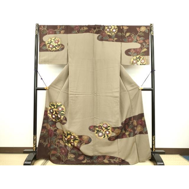 平和屋着物 訪問着 流水草花文 金彩 正絹 逸品 DAAM2603tw : 平和屋 - 通販 - Yahoo!ショッピング