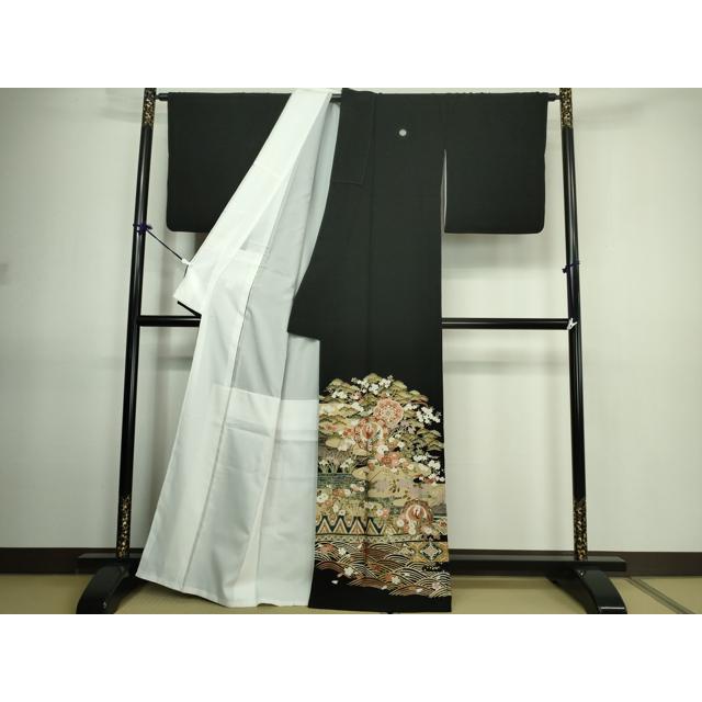 平和屋着物 豪華黒留袖 鏡裏飾花文 金彩 正絹 逸品 DAAM5819zy : 平和屋 - 通販 - Yahoo!ショッピング