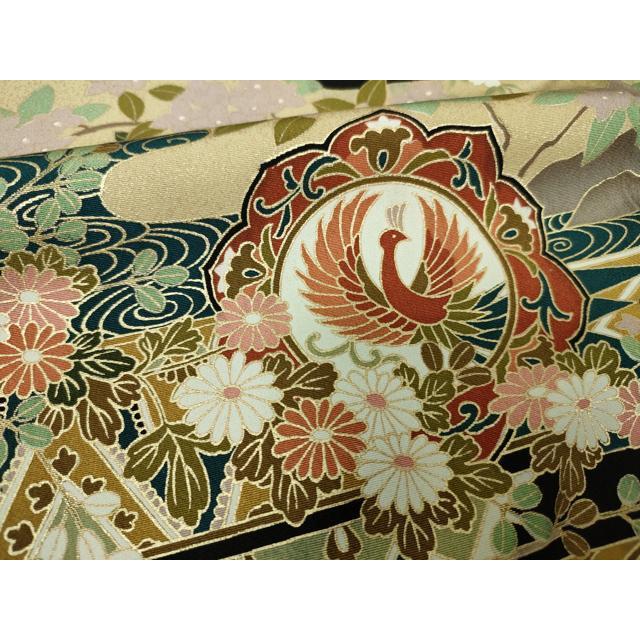 平和屋着物 豪華黒留袖 鏡裏飾花文 金彩 正絹 逸品 DAAM5819zy : 平和屋 - 通販 - Yahoo!ショッピング