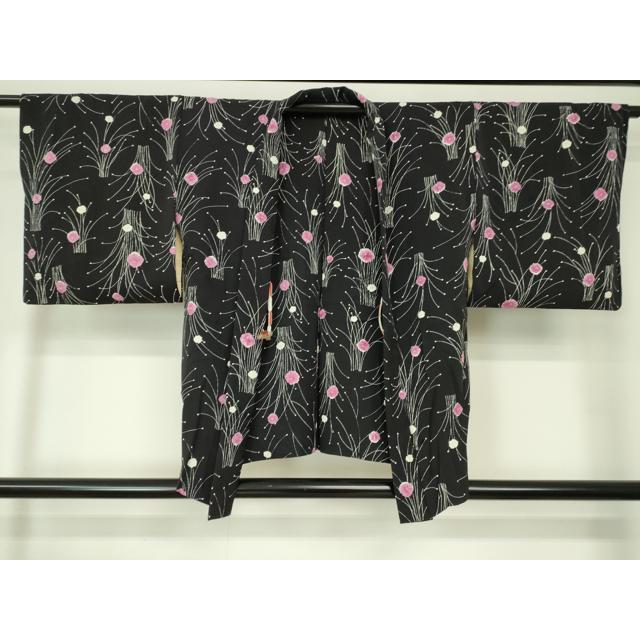 平和屋着物 羽織 絞り 草花文 黒地 正絹 逸品 DAAM9690cm : 平和屋 - 通販 - Yahoo!ショッピング