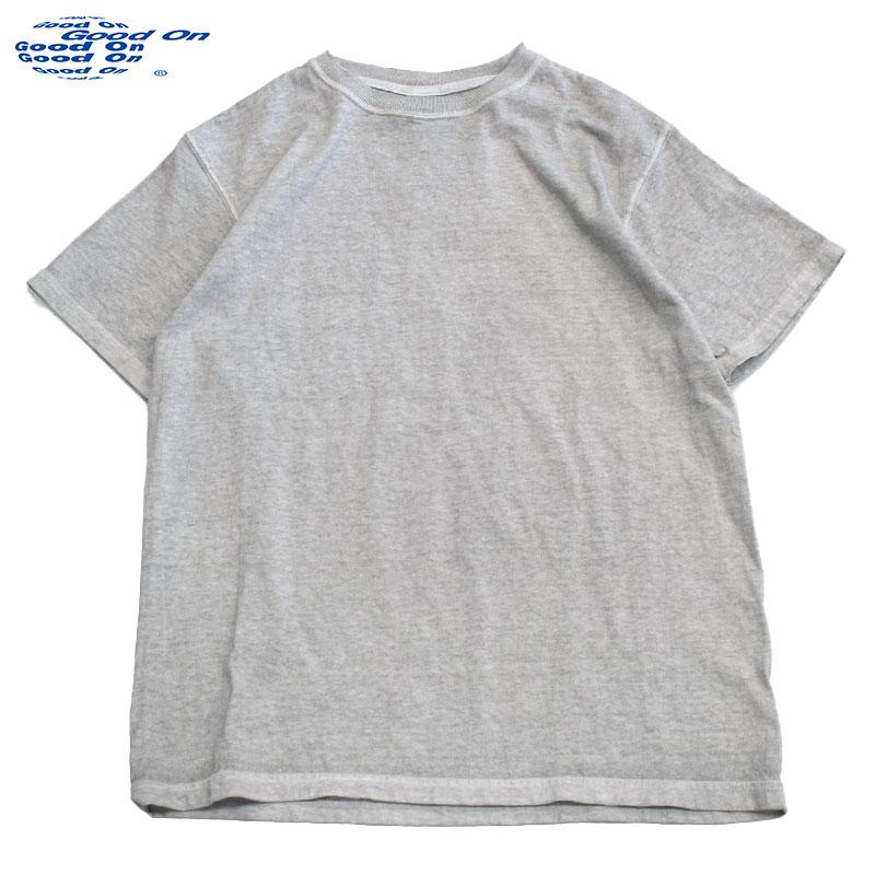 GOOD ON グッドオン Tシャツ 半袖 USAコットン 丈夫 無地 シンプル ピグメント 染 日本製 GOODON ショートスリーブクルー ...
