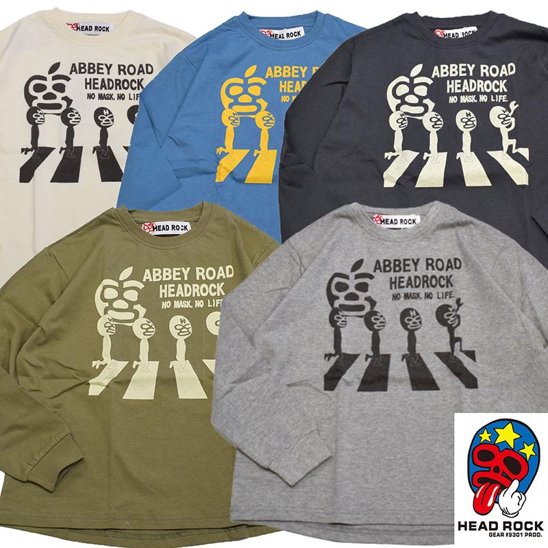 30%OFF M L XL 大人 子供服 キッズ ロングTシャツ ロンT 長袖 マスク プロレス ルチャリブレ ヘッドロック HEADROCK アビーロード マスク ロングTシャツ ...