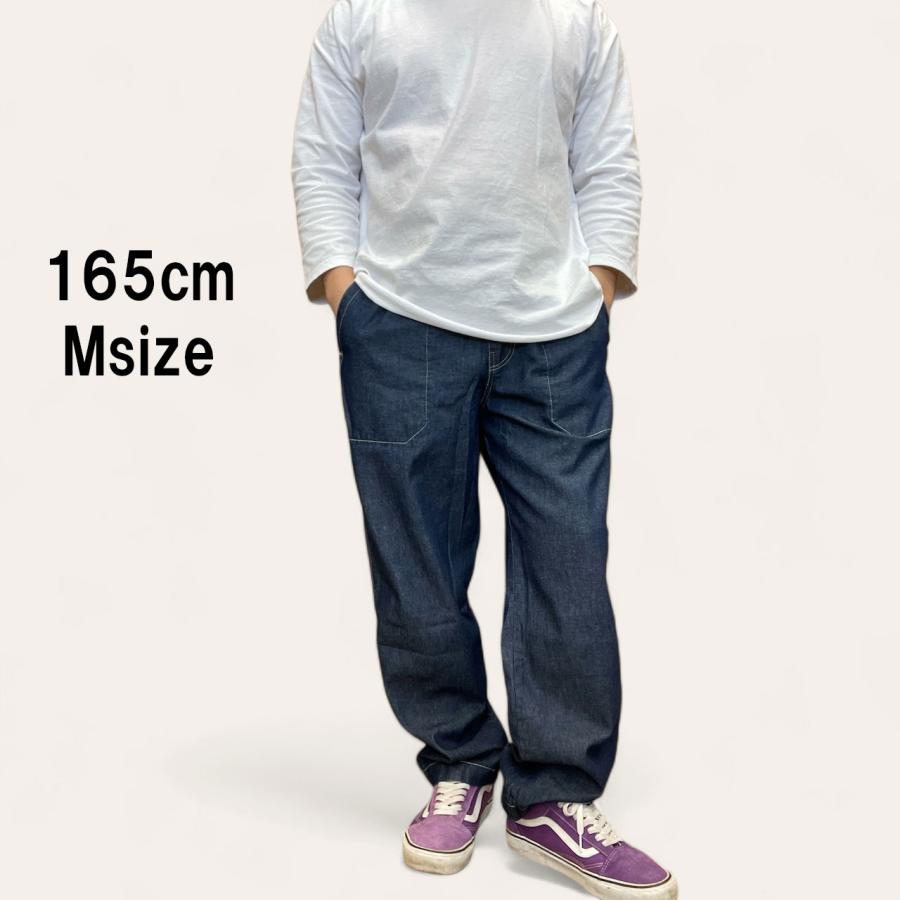 ベーカーパンツ ロングパンツ デニム 薄手 夏素材 涼しい リラックスパンツ ラクチンパンツ クリフメイヤー メンズ リラックスイージー ...