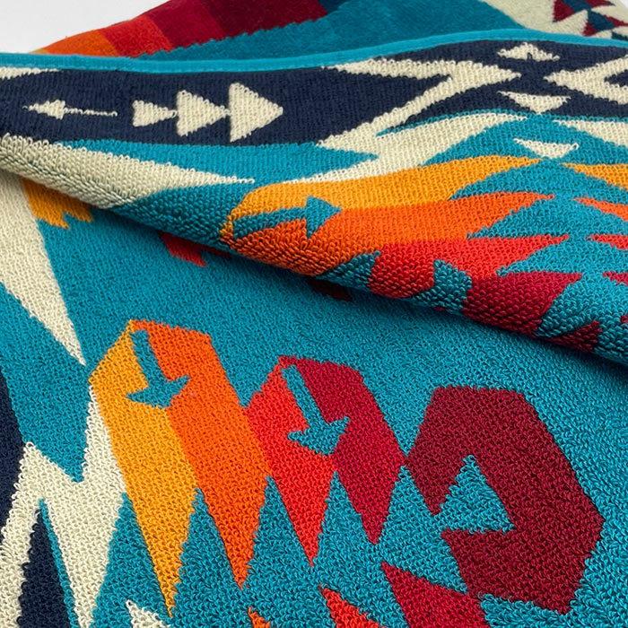 PENDLETON ペンドルトン オーバーサイズド ジャガード スパタオル OVERSIZED JACQUARD SPA TOWEL XB233 ブランケット バスタオル ネイティブ柄 ...