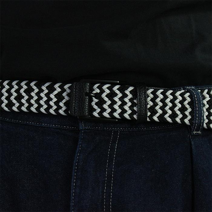 COMFY WOVEN BELT Black / White Grey コンフィ ウーブンベルト スキー スノーボード : Woven ...