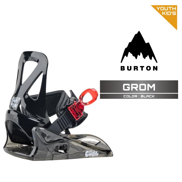 BURTON 2024-25 GROM Black バートン グロム ブラック スノーボード バインディング ユース キッズ こども 24 ...
