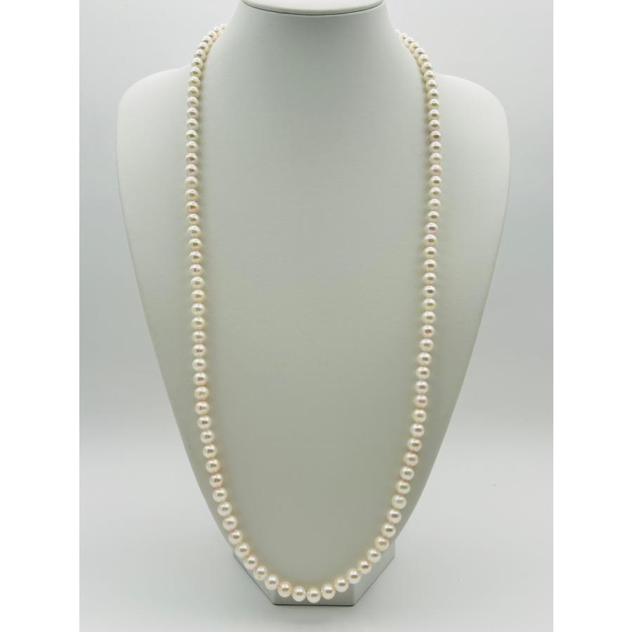 アコヤ パール 真珠 ロングネックレス 80cm SVクリップクラスプ 7.0~7.5mm AKOYA : パール工房ism - 通販 - Yahoo!ショッピング