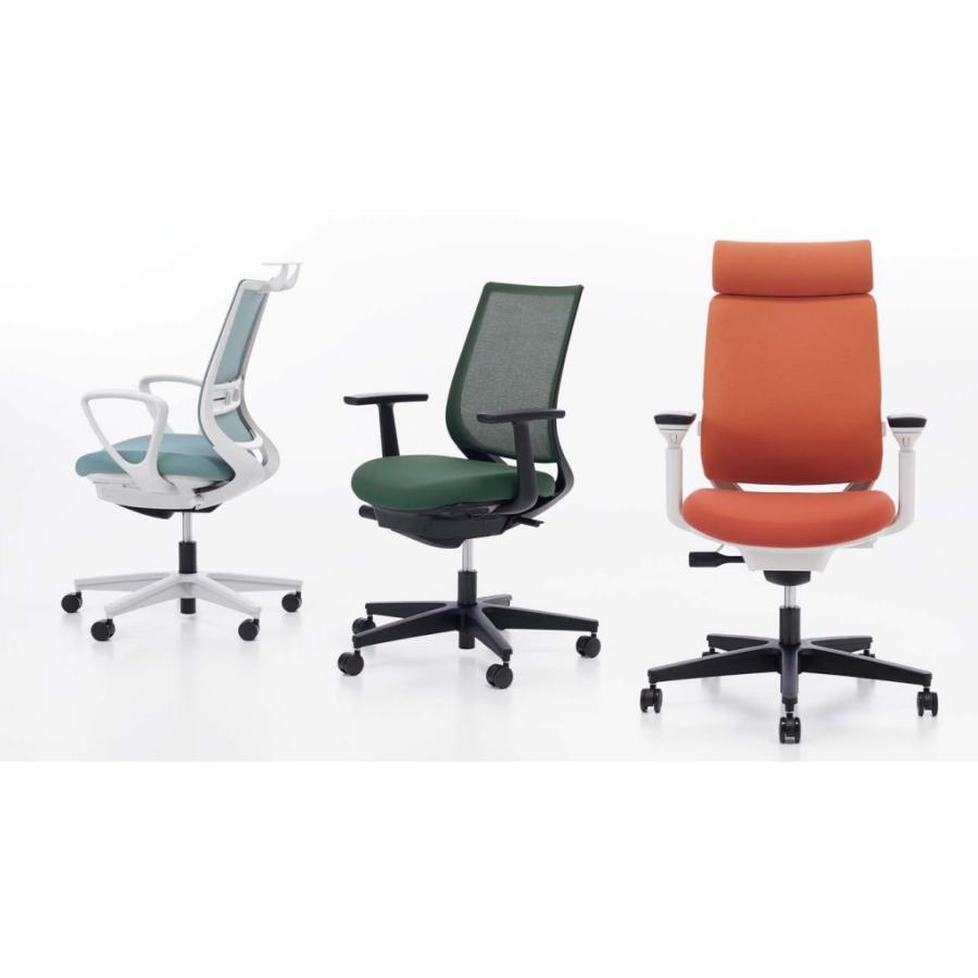 KOKUYO コクヨ ミトラ2 C04-W100MW-E1Q4Q41 肘なし ランバーサポート無 背・座ライトオリーブ 本体色（白） 樹脂脚 ...