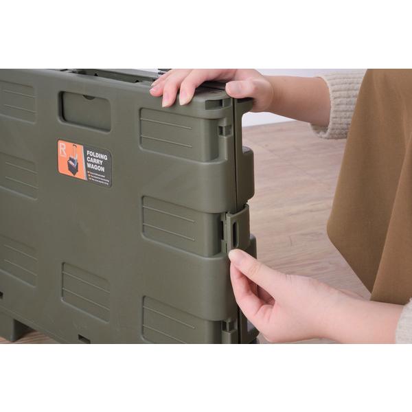 東谷 キャリーワゴン LFS-35BK LFS-35GR LFS-35GY LFS-35ABE キャリーカート コンパクト ロック付き フェス キャンプ : Peeece - 通販 ...