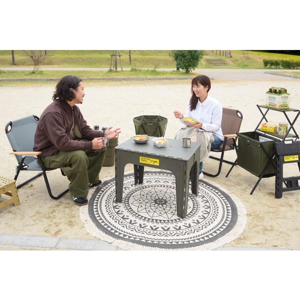 東谷 クラフターテーブル LFS-415BK LFS-415GR LFS-415SBE 机 折りたたみ フォールディング 四角 アウトドア コンパクト : Peeece - 通販 ...