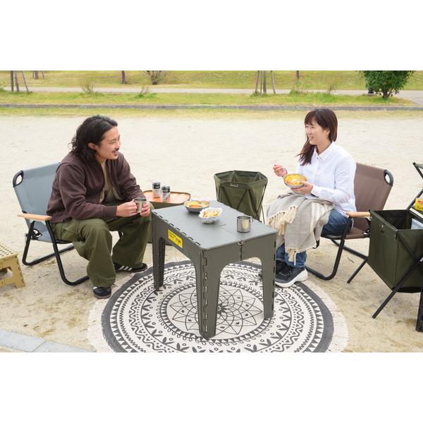 東谷 クラフターテーブル LFS-415BK LFS-415GR LFS-415SBE 机 折りたたみ フォールディング 四角 アウトドア コンパクト : Peeece - 通販 ...
