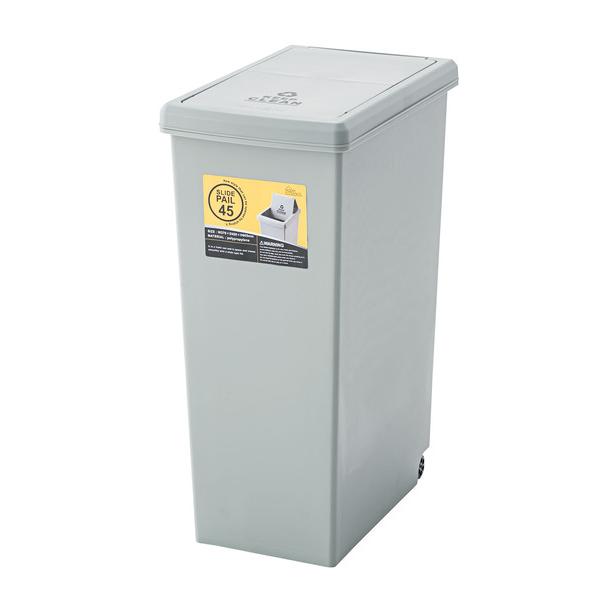 東谷 ゴミ箱 45L LFS-763BR LFS-763GR LFS-763WH ダストボックス キャスター付き 分別 スライドロック式 スライドペール : Peeece - 通販 ...