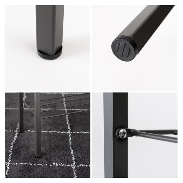 東谷 スツール PC-202BK PC-202CA 収納あり 取っ手つき レザー風 棚付き アジャスター 椅子 チェア 腰掛け 背もたれなし ...