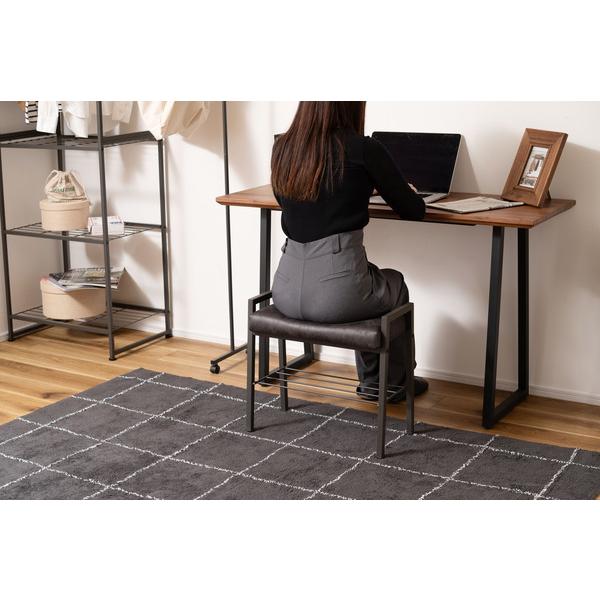 東谷 スツール PC-202BK PC-202CA 収納あり 取っ手つき レザー風 棚付き アジャスター 椅子 チェア 腰掛け 背もたれなし ...