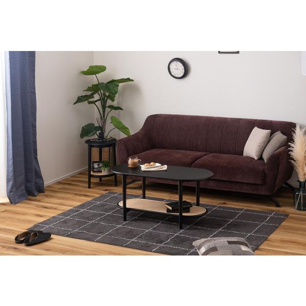 東谷 サイドテーブル PT-471BK PT-471WH テーブル ラタン 二段 2段 丸 円 韓国インテリア シンプル ナチュラル 寝室 ソファーサイド : Peeece - 通販 ...